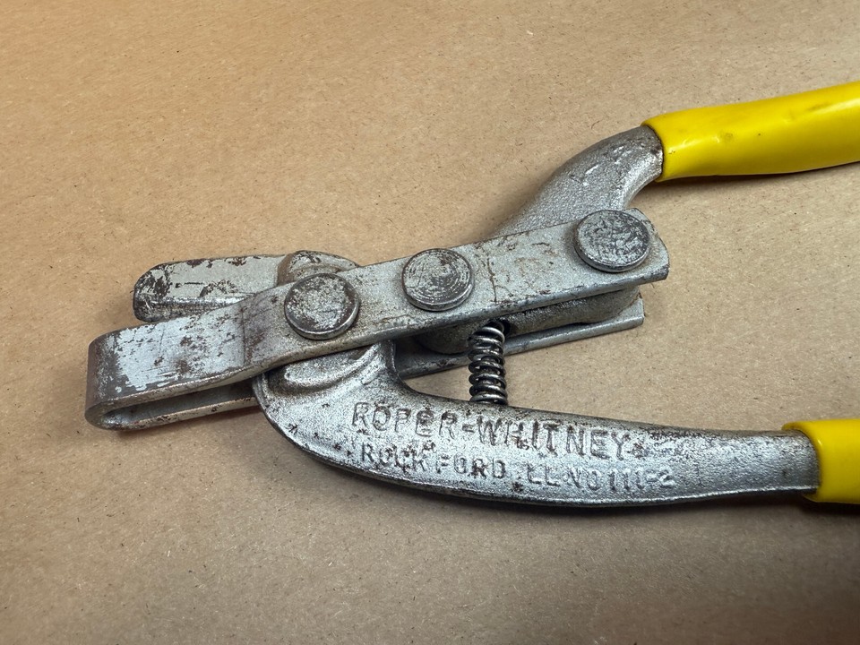 Vintage Roper Whitney 141 Portable Hand Notcher - 20 Ga. Mild Steel ...