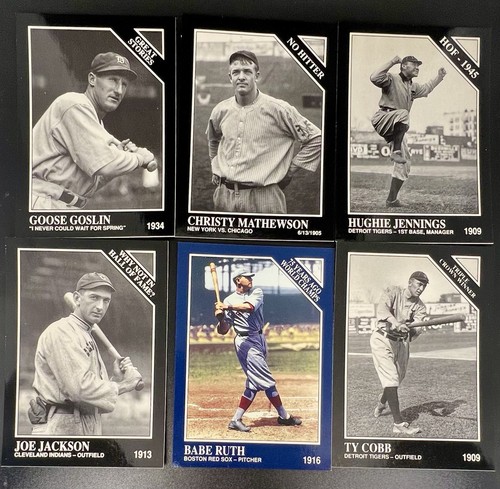 1991 Conlon Collection Prototype 6 Card Set - Including Babe Ruth Color ...