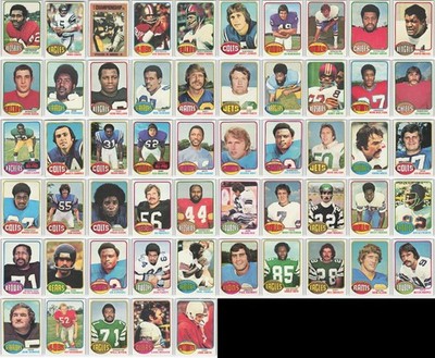 (50) 1976 Topps Vintage Lot VG-EX NFL Football Cards Partial Set ...