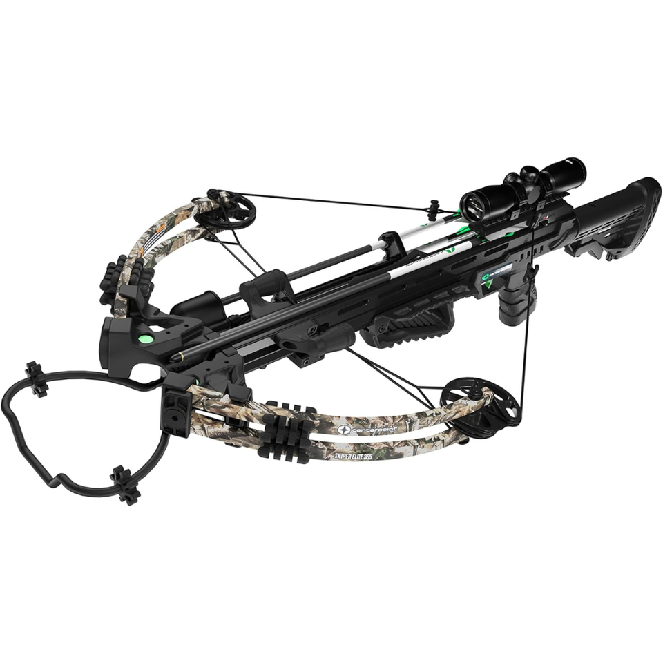 CenterPoint Archery Sniper Elite 385 Crossbow with Scope & Accessories ...