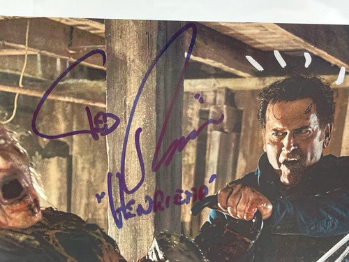 Evil Dead Bruce Campbell & Ted Raimi dual Signed 8x10 Photo JSA ...