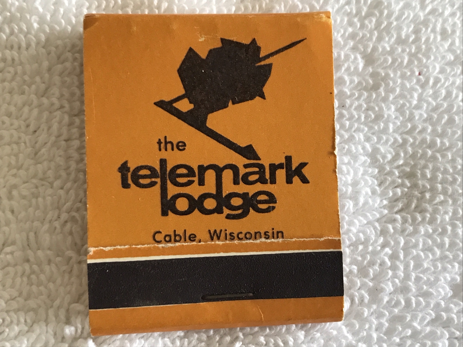 THE TELEMARK LODGE SKIING VINTAGE ADVERTISING MATCHBOOK, CABLE ...