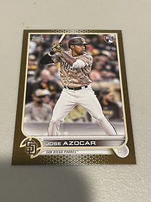 2022 Topps Update Gold Jose Azocar RC Serial#1268/2022 Card#US280 ...