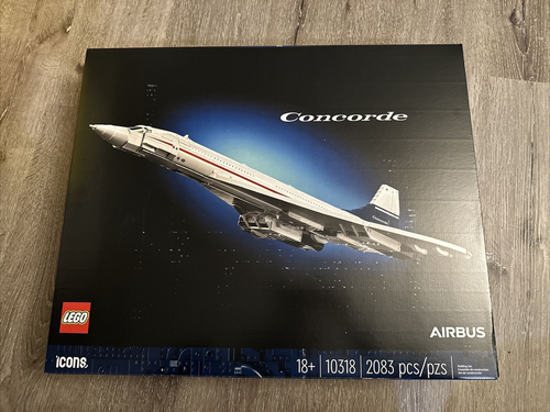 NEW LEGO Icons Concorde Airbus 10318 (2,083 pieces) 18+ in hand ready ...