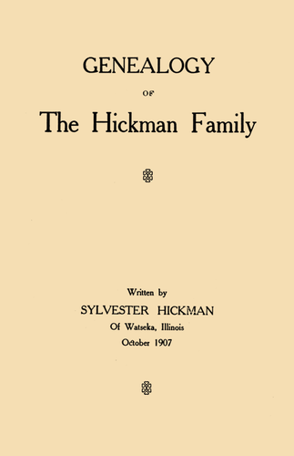 Genealogy of the Hickman Family | eBay