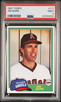 1981 Topps #717 Jim Barr - PSA 9 | eBay