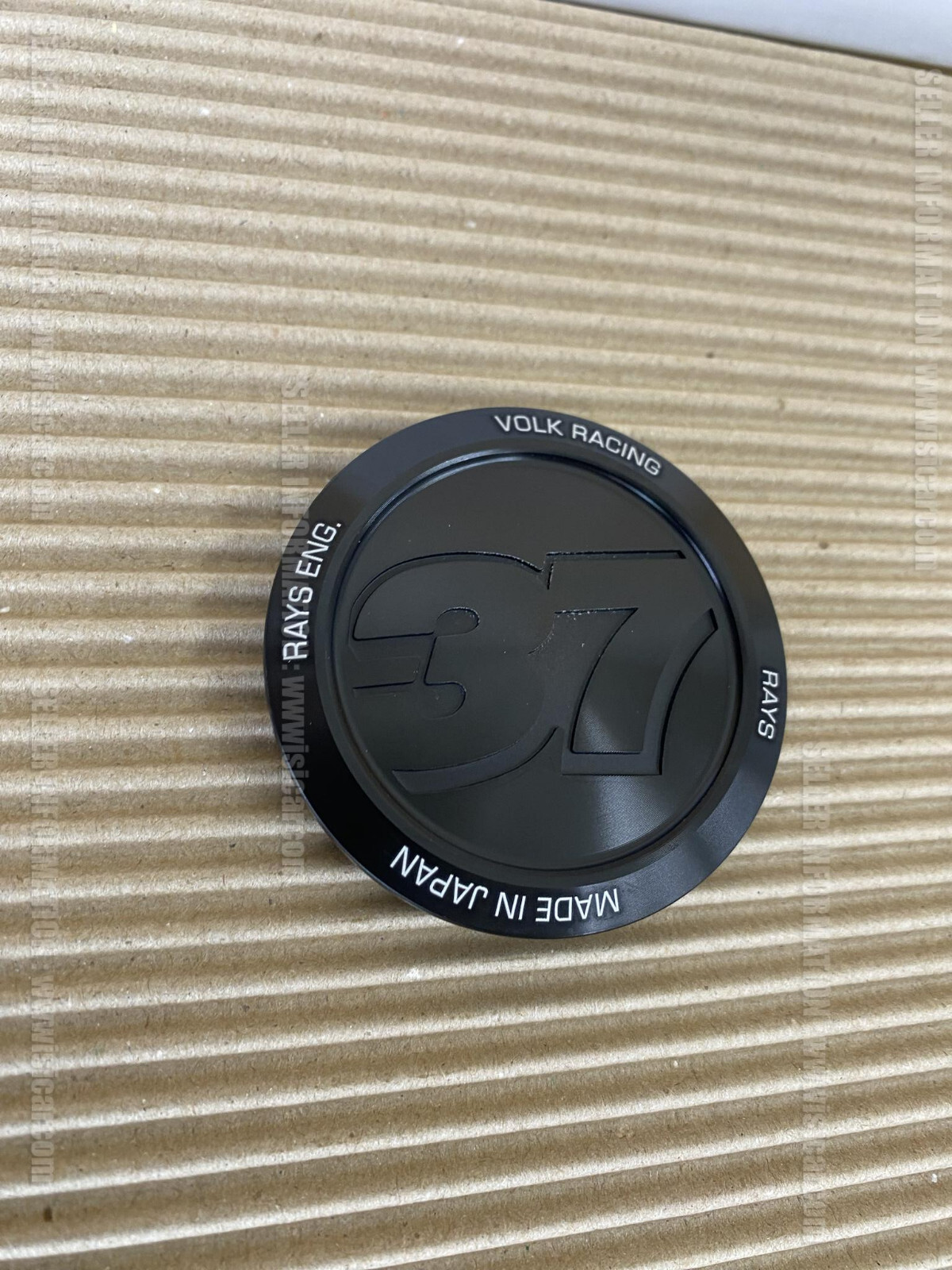 RAYS CENTER CAP NO.94 MODEL-37 FOR TE37 WHEELS BK-ALMITE 61000531037BA ...