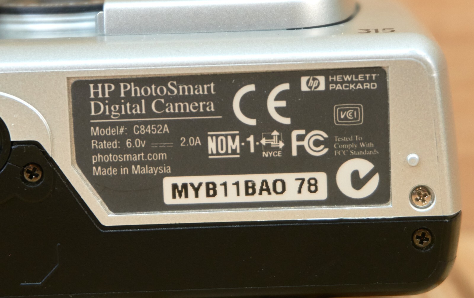 Vintage HP Photosmart HP 315 2.1MP Digital Camera | eBay