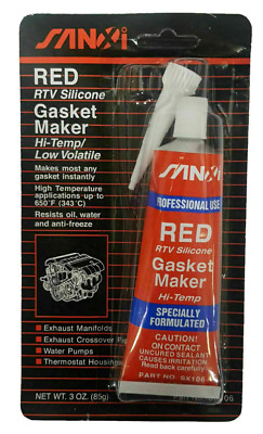 Red RTV Silicone Instant Gasket Maker Adhesive Sealant 85g Tube | eBay UK