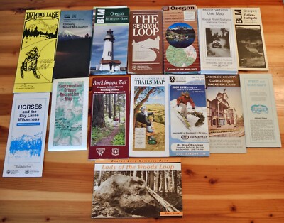 Lot of 15 Oregon Maps & Travel Brochures | eBay