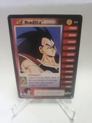 DBZ Dragon Ball Z Raditz 171 CCG Limited Saiyan Saga HP Starter ...