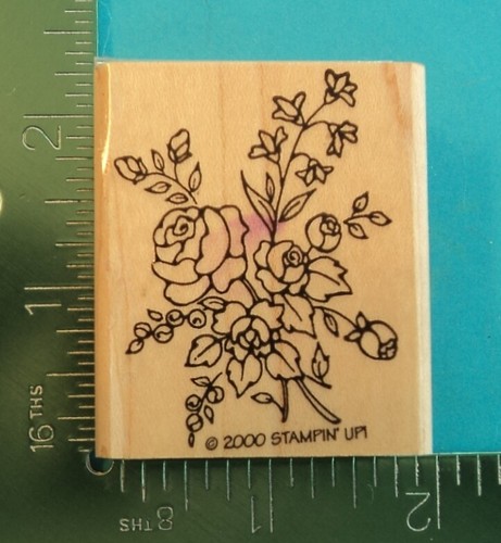 Stampin Up ROSE FLOWERS Rubber Stamp | eBay