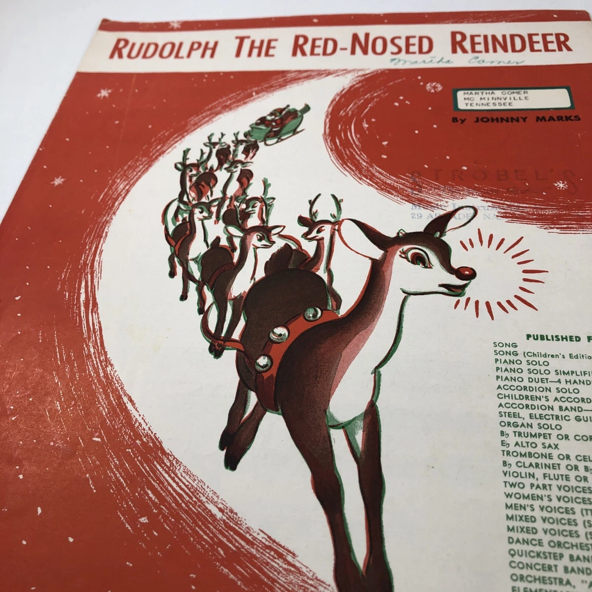 Rudolph The Red Nosed Reindeer Sheet Music Violin