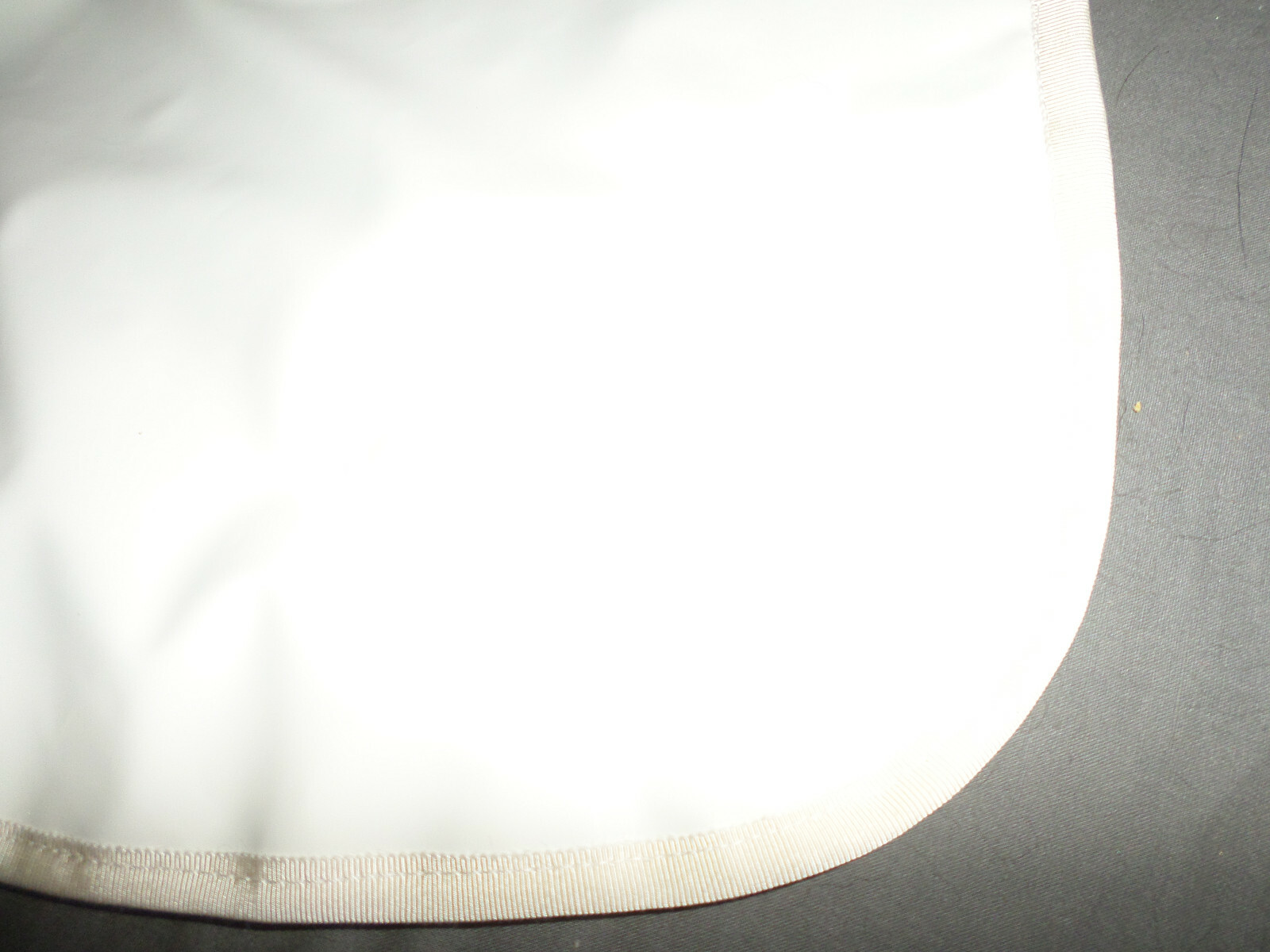 ADULT BABY SISSY BIB WHITE shiny PLASTIC PVC front PLASTIC BACKED | eBay