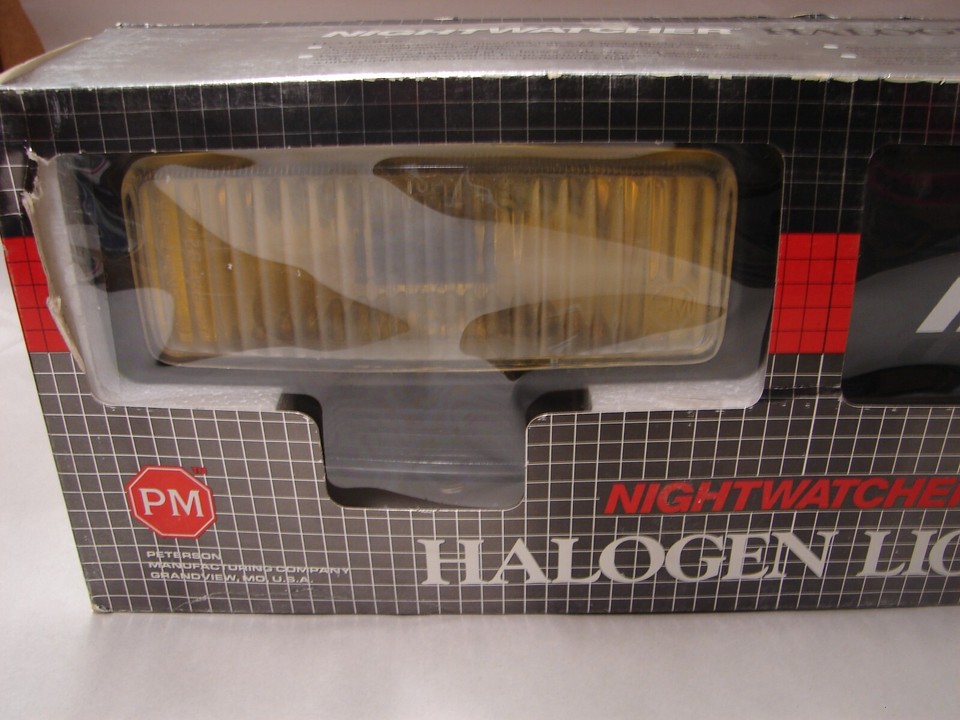 Vintage NOS PM NIGHTWATCHER Halogen Amber Fog Lamps Light KIT V-527-2 ...