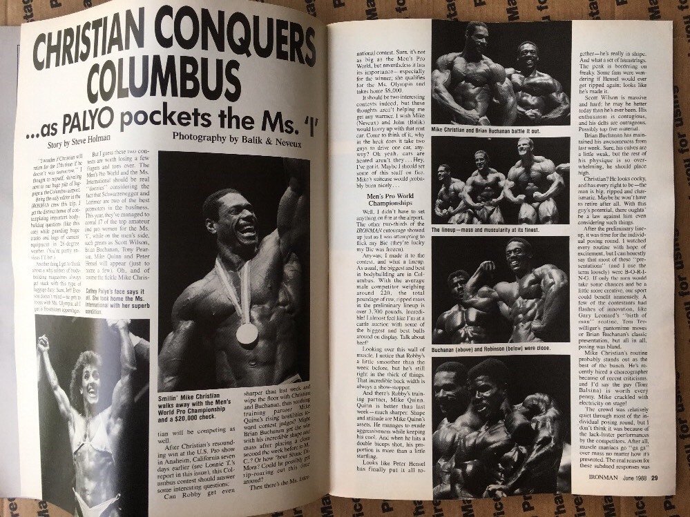 RARE Ironman Magazine June 1988 VINCE COMERFORD MARY HOVEY MIKE ...