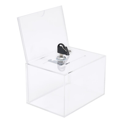 12PCS Acrylic Suggestion Boxes Clear Acrylic Donation Box Ballot Box ...
