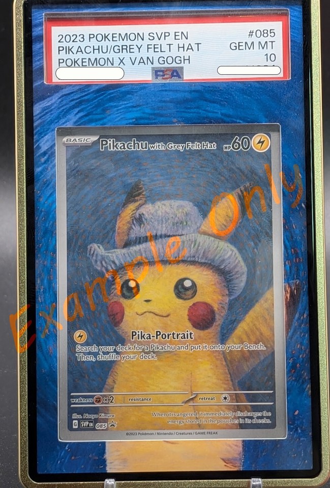 Pokemon Extended Art Inserts for PSA Slabs- Pikachu 085 (Pikachu Van ...