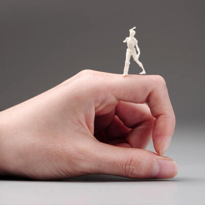Unpainted 1/64 Broken Arm Zombies Mini Doll Scene Props Figure Fit Cars ...