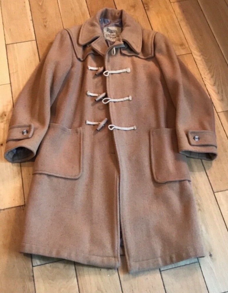 vintage original duffer coat - classic camel beige color, medium size ...