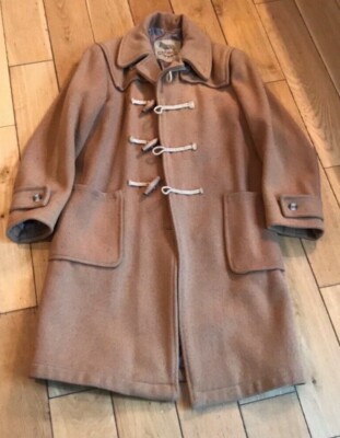 vintage original duffer coat - classic camel beige color, medium size ...