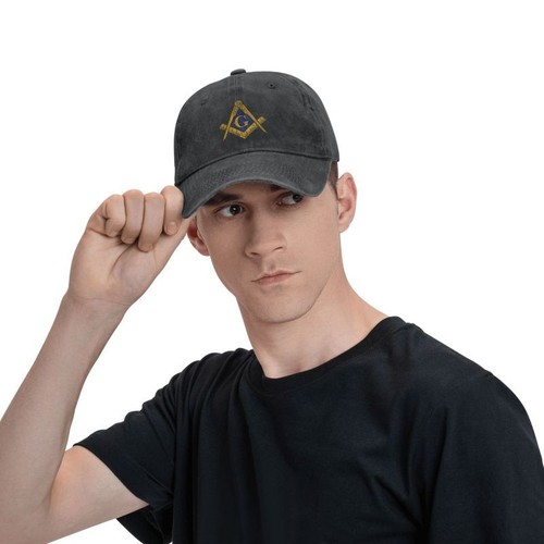 Unisex Freemason's Denim Hat Adjustable Baseball Cap Dad Hat | eBay