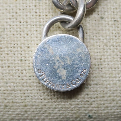 Tiffany & Co Sterling Silver .925 Round "Notes" Locket Chain Link ...