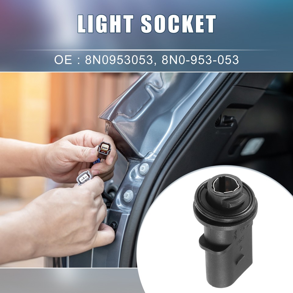 2Pcs Front Indicator Turn Signal Light Bulb Holder 8N0953053 for VW ...