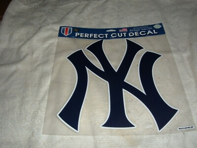 NEW YORK YANKEES NY INTERLOCKING DIE CUT LOGO 12" INCH FOR CAR OR HOME ...