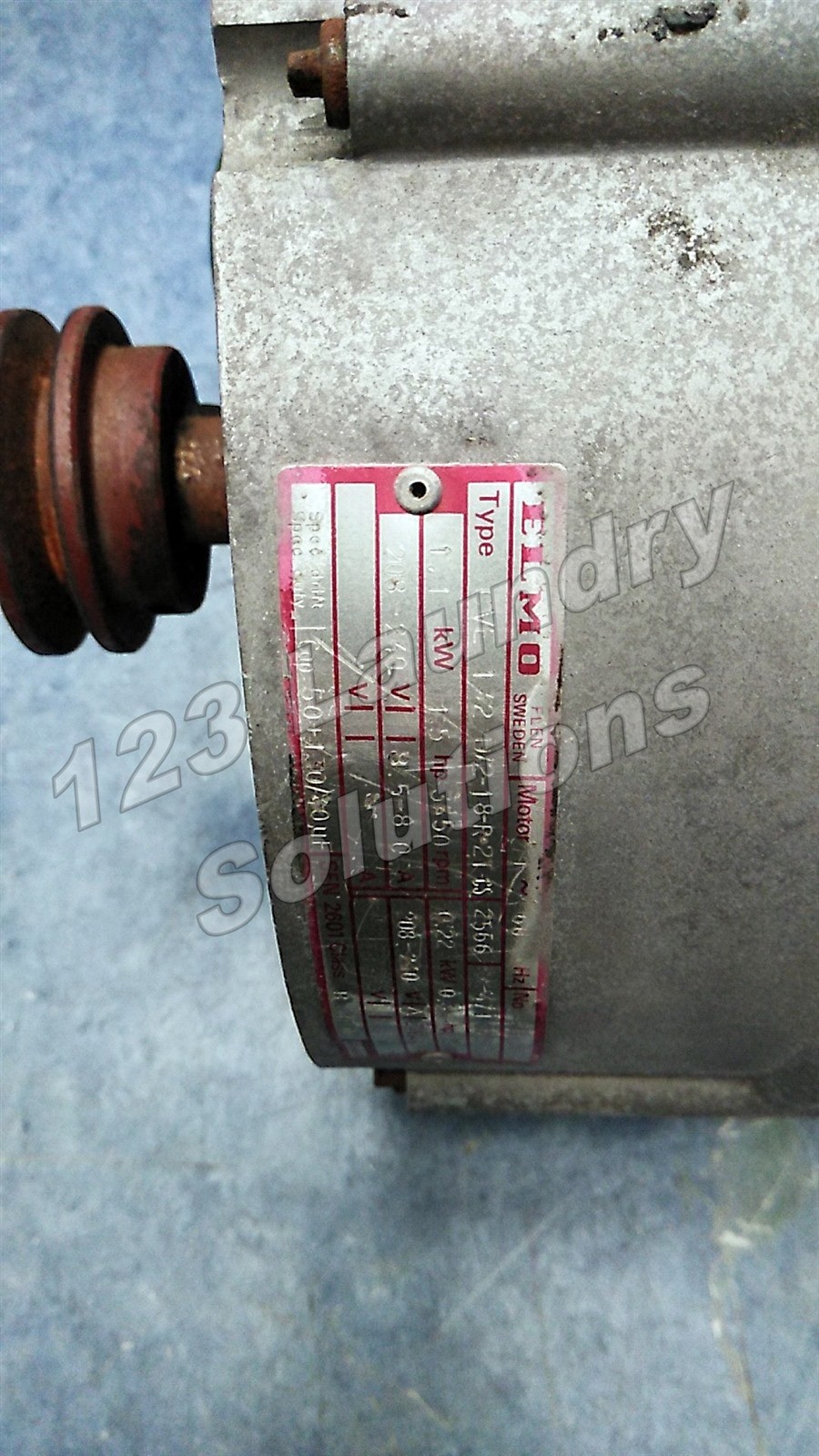 WASCOMAT W125 WASHER MOTOR 208-240V 1PH 60Hz P/N: 471971607 [USED] | eBay