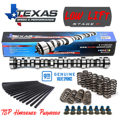 TSP GM LS Truck Cam Kit Texas Speed Stage 4 Cam Pushrods GM Valve ...