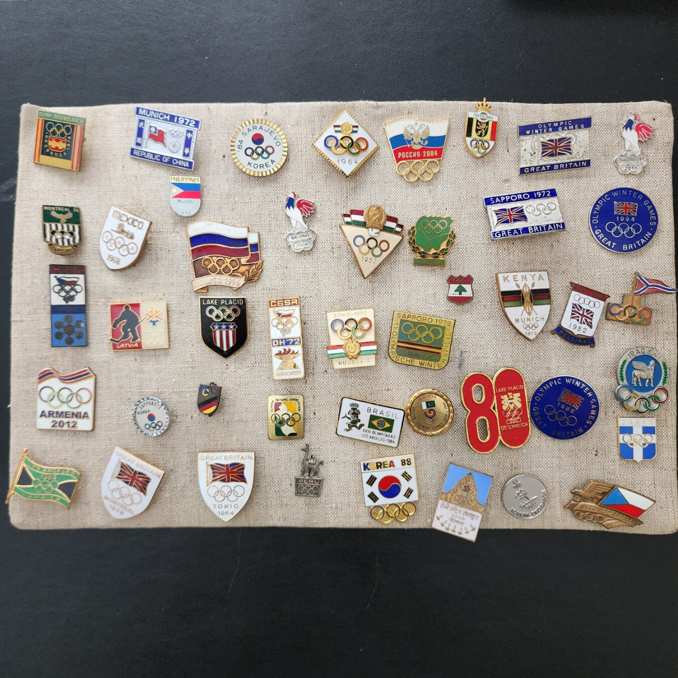Rare Vintage Olympic Collection Of 44 NOC Pins Badges | eBay