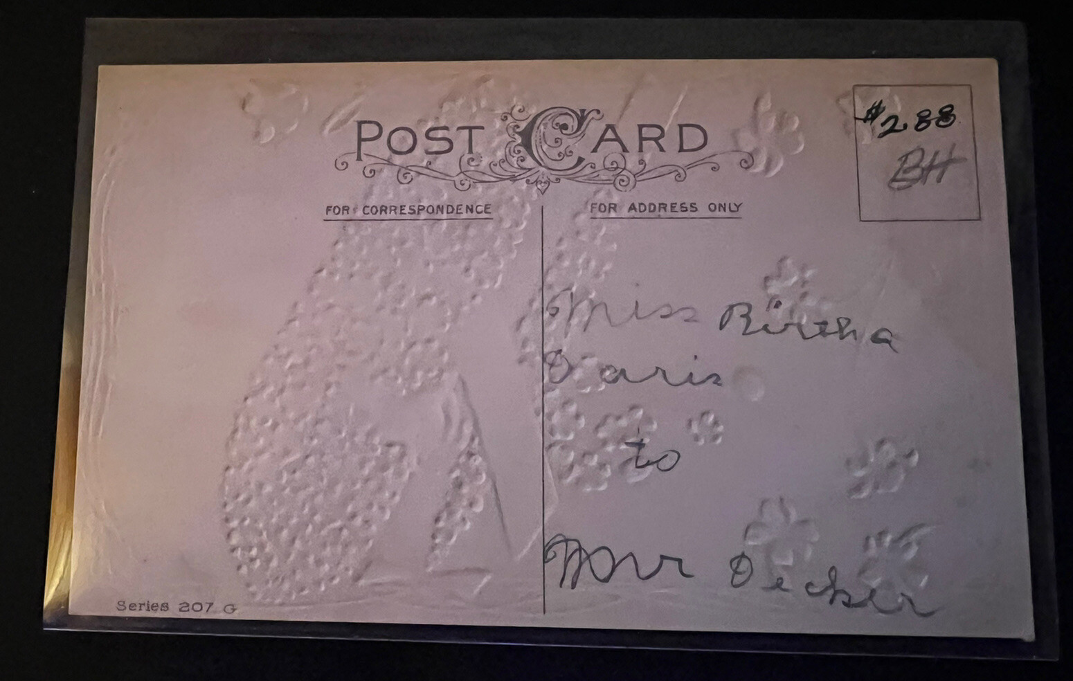 Postcard~ Happy Easter Brer Rabbit Flying Plane of For-Get-Me- Nots ...