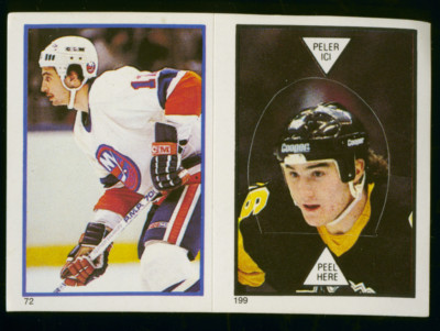 1985-86 O-Pee-Chee Stickers #72 Duane Sutter/ 199. Mario Lemieux VG or ...