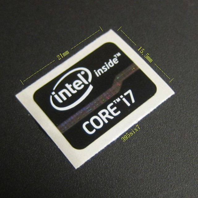 Intel Core I7 Sticker 15.5mm X 21mm Ivy Bridge Version for sale online ...