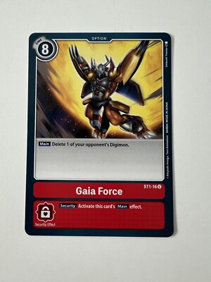 DIGIMON Card Game Gaia Force ST1-16 U Single Card NM | eBay