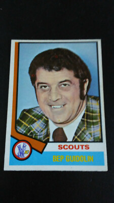 FREE SHIPPING-Bep Guidolin-1974/75 Opee-chee Hockey-nr.mint/7-no.34 ...