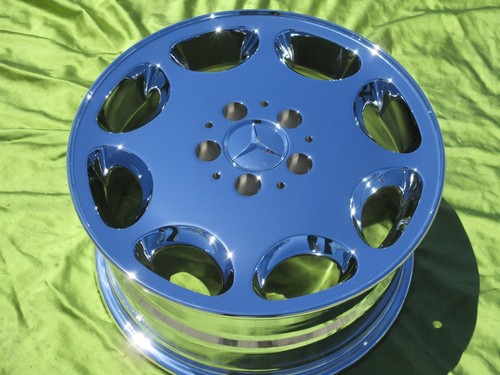 16" NEW SET MERCEDES E320 E420 E500 SL500 SL600 OEM CHROME WHEELS 65151 ...