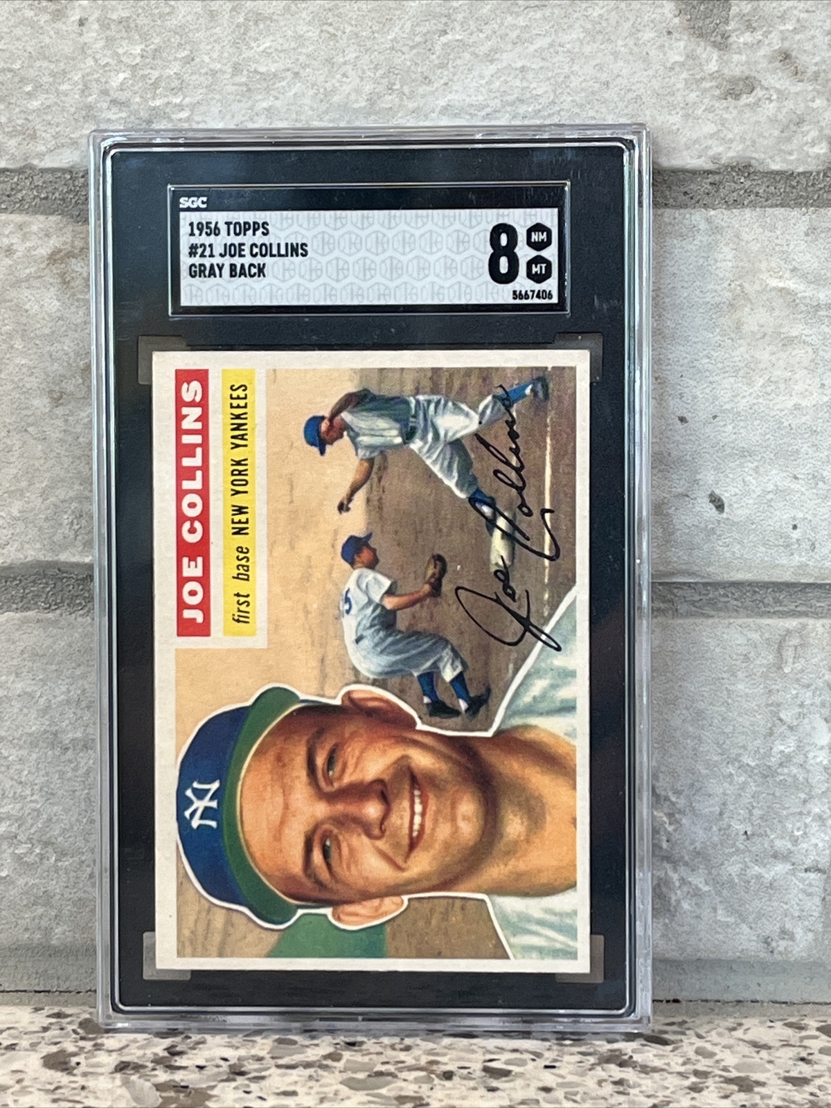 1956+Topps+-+White+Back+%2321+Joe+Collins for sale online | eBay