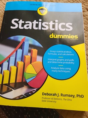 Statistics for Dummies 9781119293521| eBay