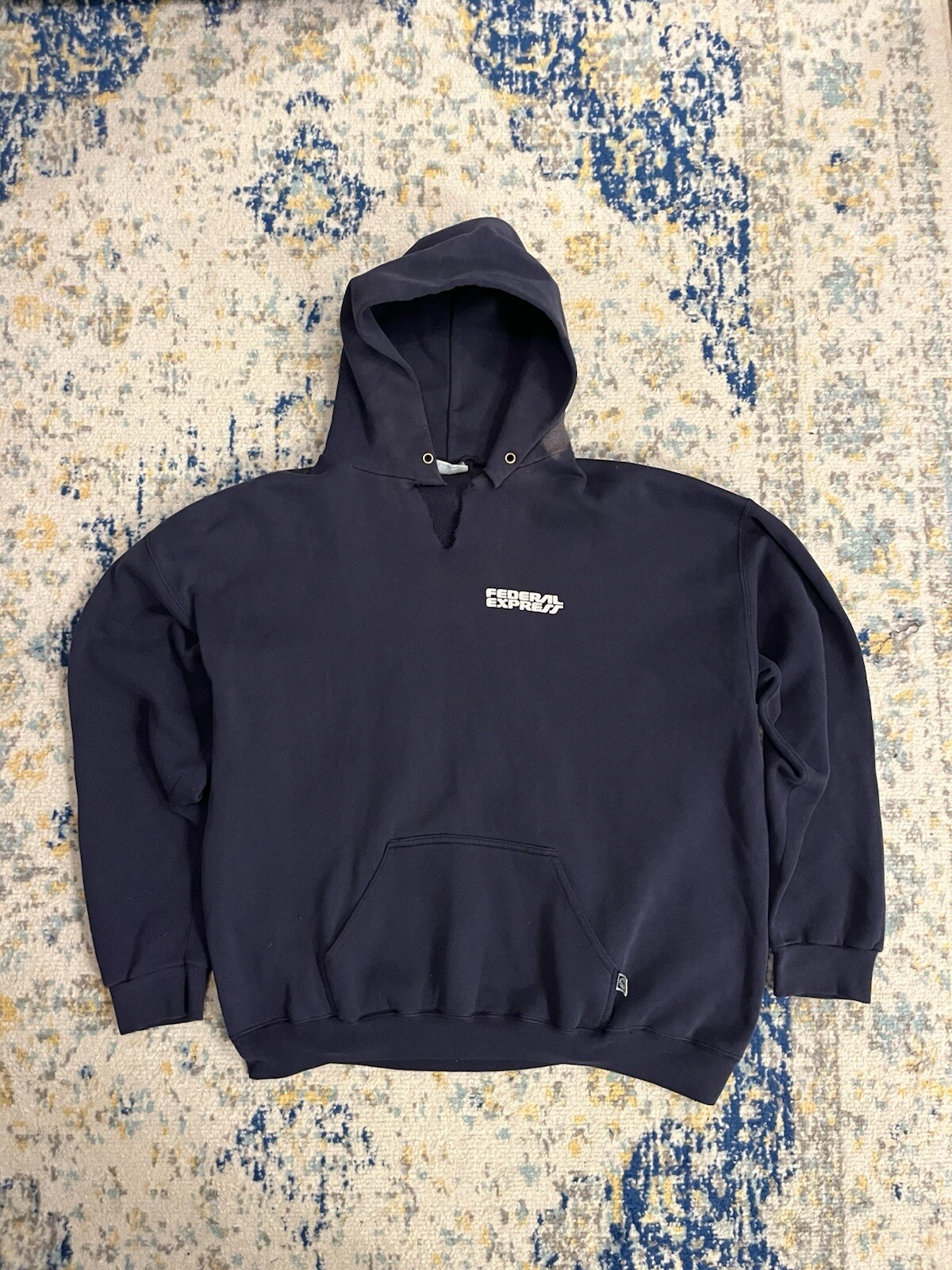 Vintage 80s XL Federal Express Fed Ex Hoodie Sweatshi… - Gem