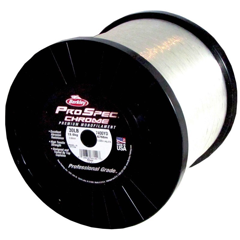Berkley ProSpec Chrome Monofilament Fishing Line 30 lb Test 7400yds ...