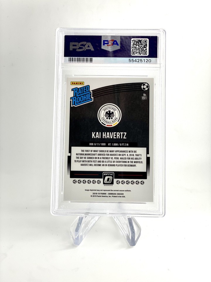 2018-19 Panini Donruss Soccer #191 Kai Havertz Rated Rookies Germany RC ...