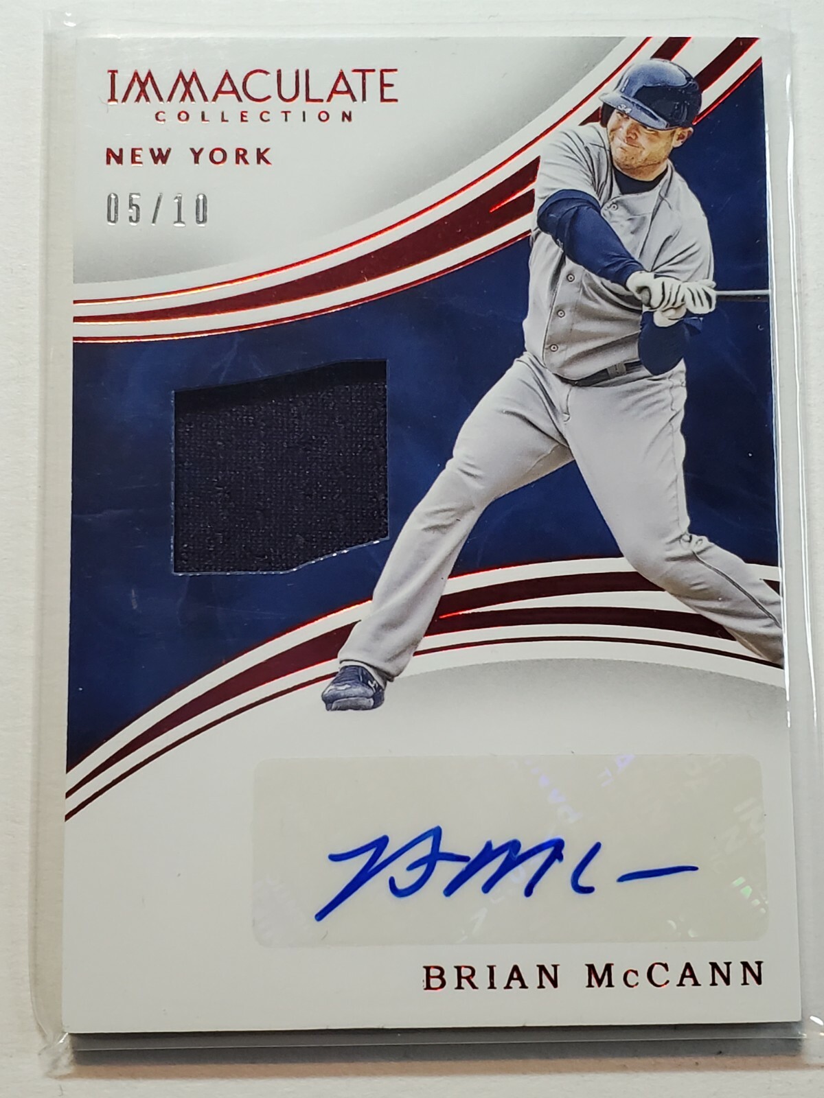 Brian McCann 2016 Immaculate Collection Autograph Jersey 5/10 Auto card ...