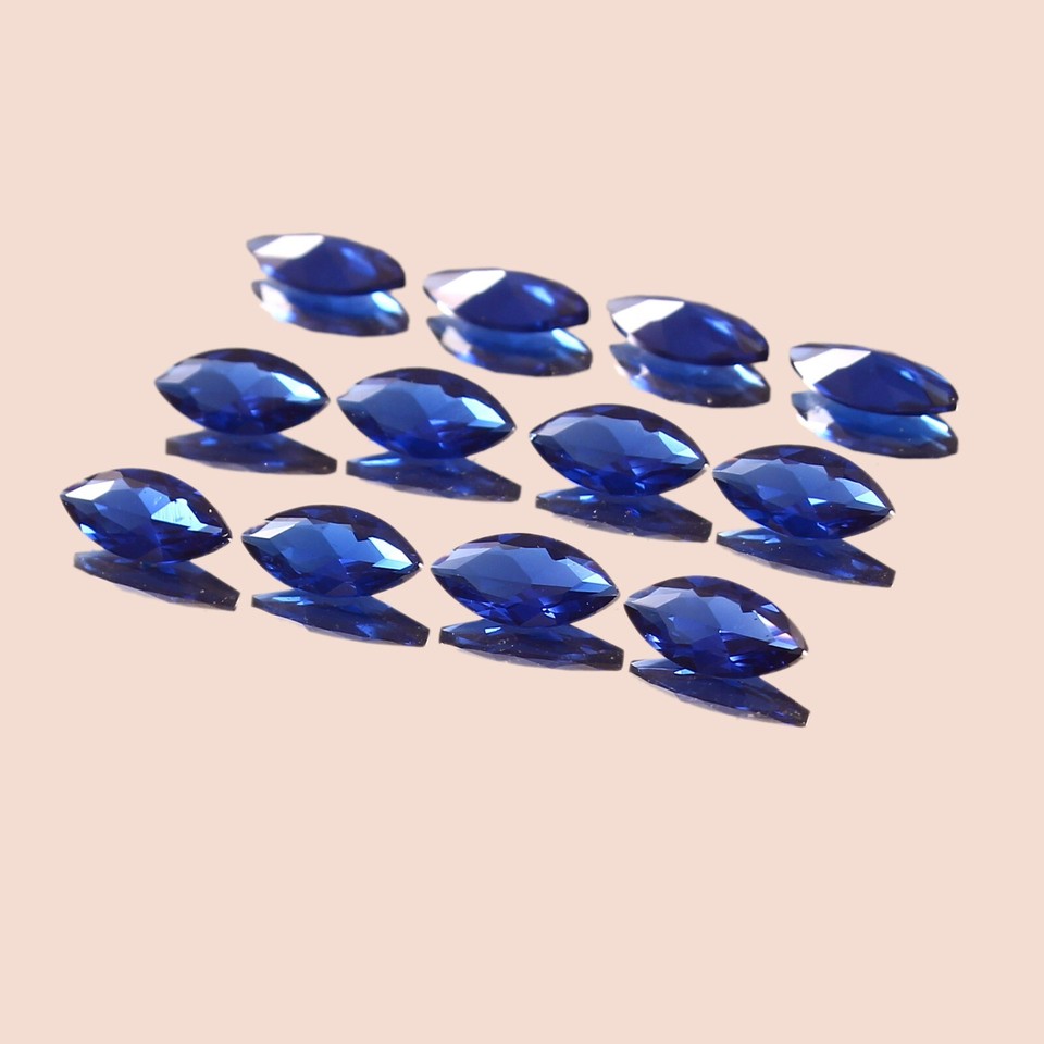 AAA Natural Ceylon Blue Spinel Loose Marquise Gemstone Cut Lot 10x5 to ...