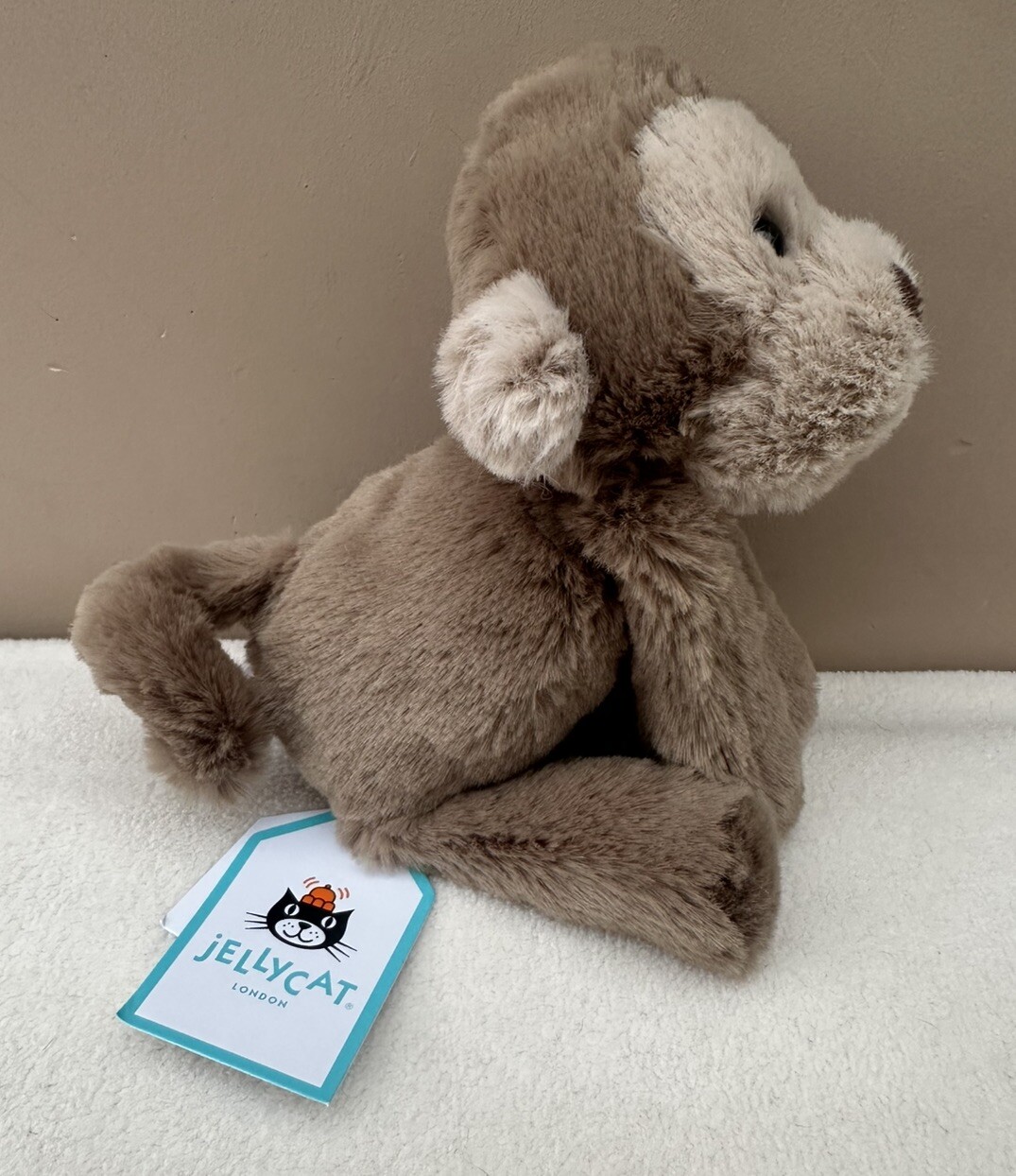 NEW Jellycat Tiny Smudge Monkey Soft Toy Brown Super Soft Comforter Plush BNWT | eBay UK