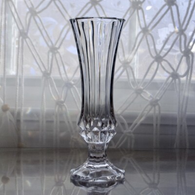 French Cristal D'Arques Bonneval Genuine Lead Crystal Bud Vase | eBay