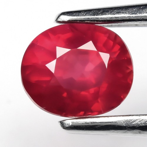 💎 0.49ct 4.7x4mm Oval Natural Pinkish Red Ruby - Unheated, Mozambique ...