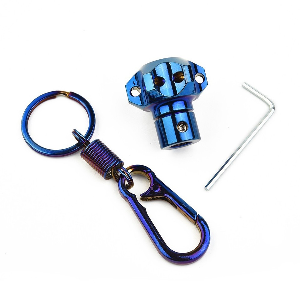 Aluminum-Alloy Burn Blue DIY Key Case Shell Key Head Motorcycle Car Key ...