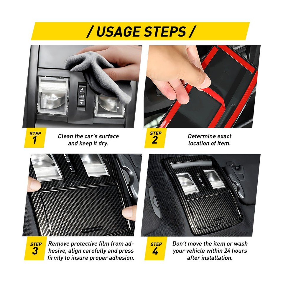 Reading Light Decor Cover Bezel Trim Inner Upper For Dodge Challenger ...